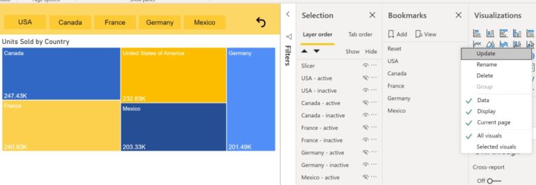 Advanced Bookmarks and Buttons in Power BI for Improved Navigation